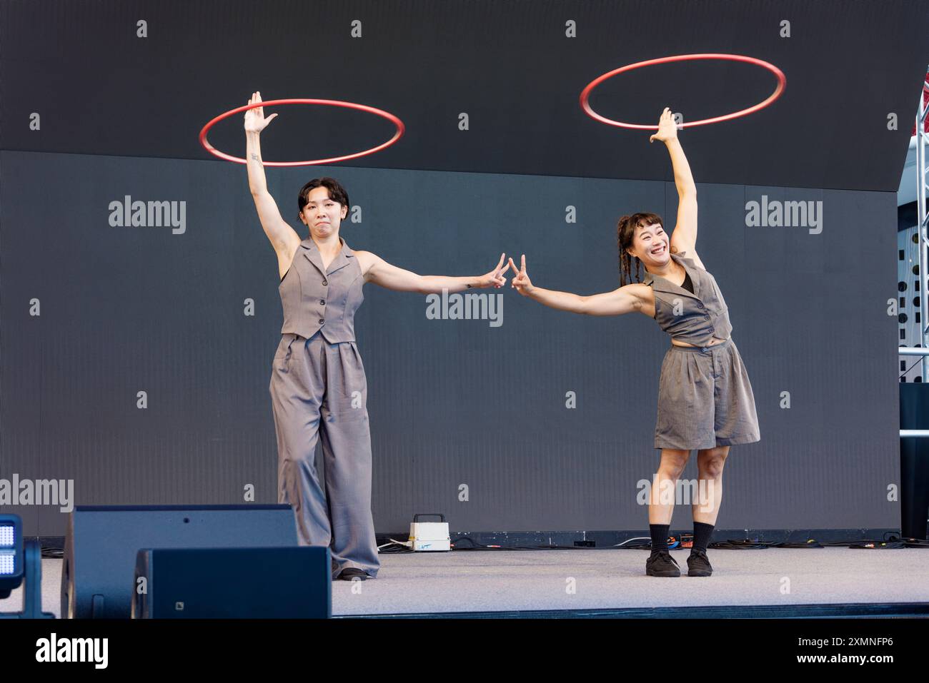 Paris, France. 28th July, 2024. The impressive girls of Eye Catching ...
