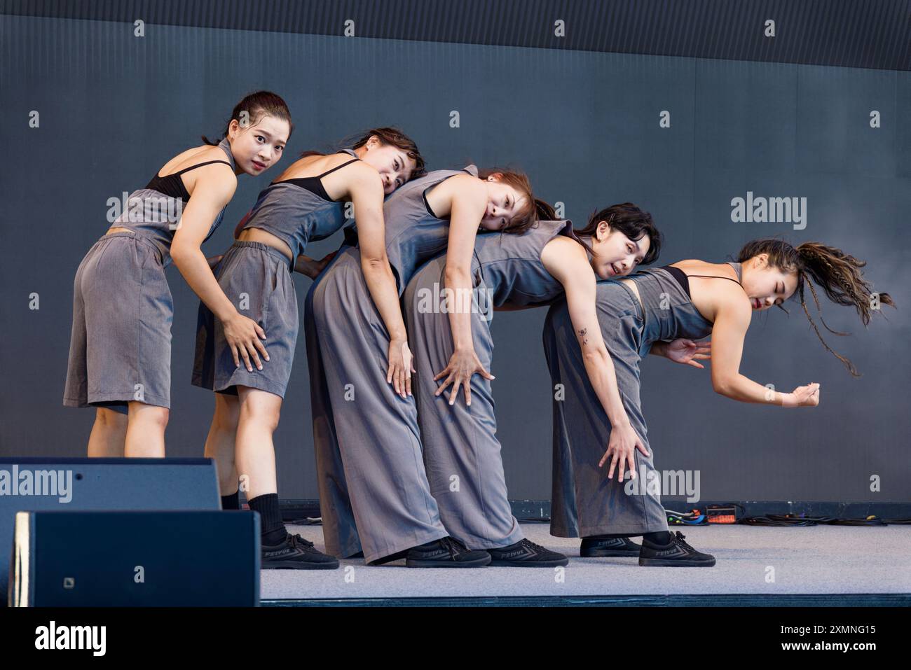 Paris, France. 28th July, 2024. The impressive girls of Eye Catching ...
