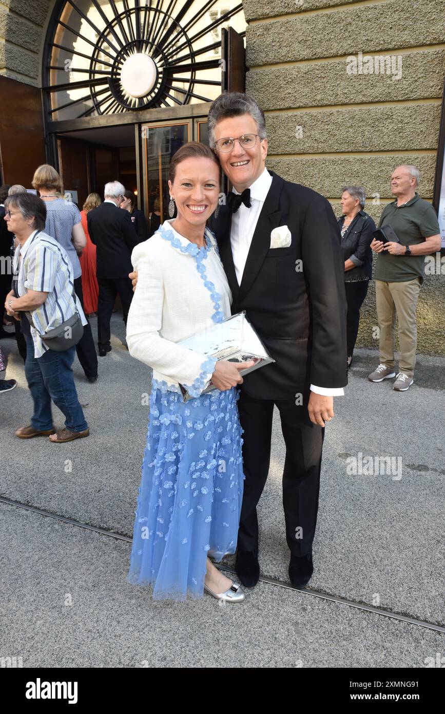 Georg Gürtler, Gattin Eva, Hotel Sacher, Don Giovanni, Premiere, 2024 ...