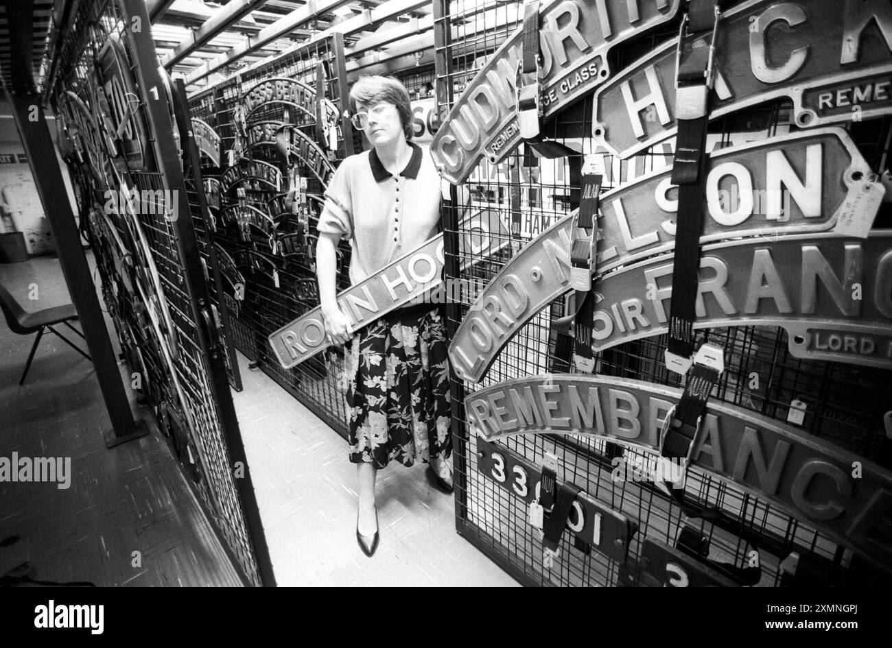 Helen Ashby of the National Railway Museum, York, in the underground ...