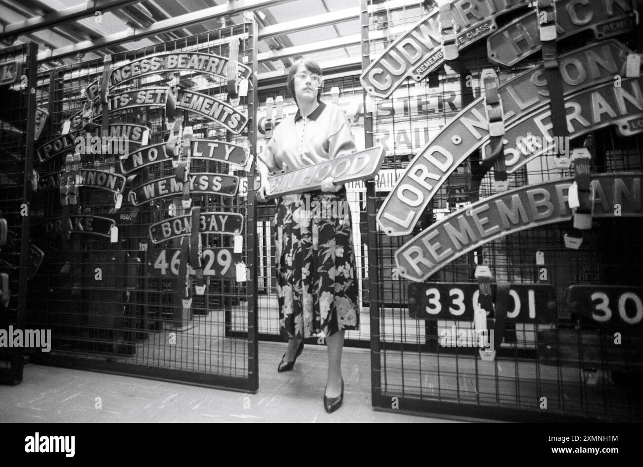 Helen Ashby of the National Railway Museum, York, in the underground ...