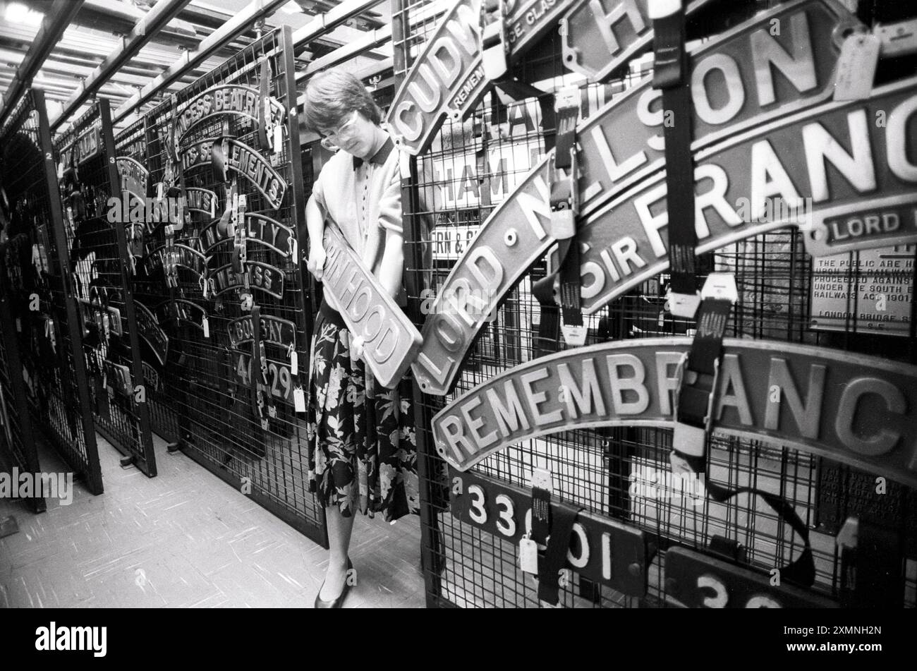 Helen Ashby of the National Railway Museum, York, in the underground ...