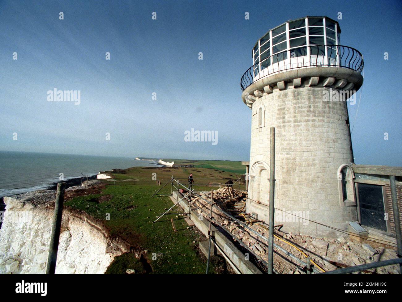 Belle Tout lighthouse at Beachy Head, near Eastbourne, Sussex, was ...