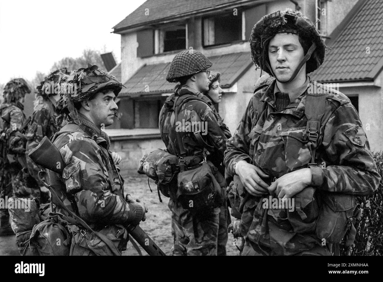 Salisbury, circa 1989: Territorial Army reservists from Crawley on ...