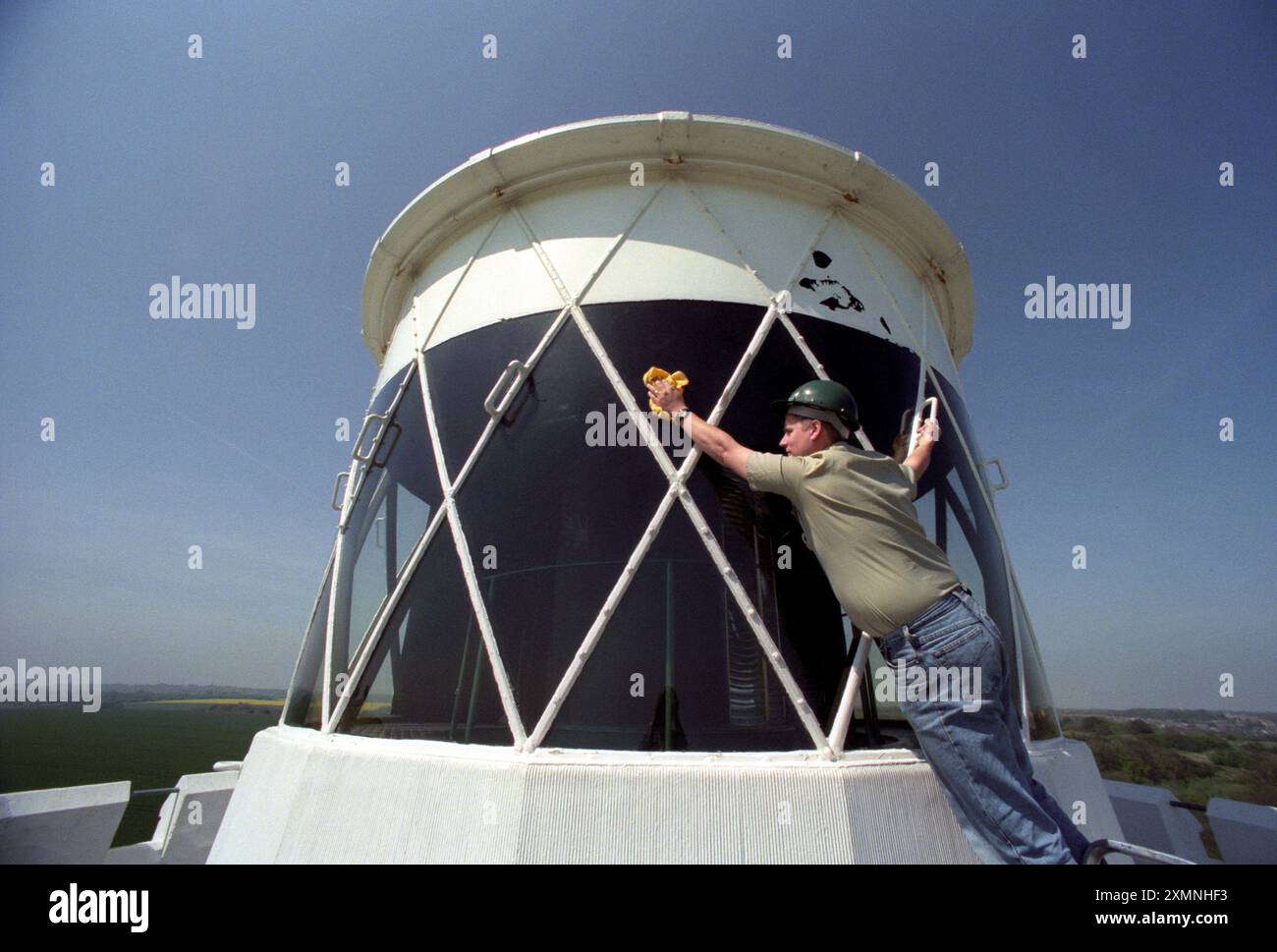 South Foreland lighthouse above St Margaret’s Bay, Dover. The ...