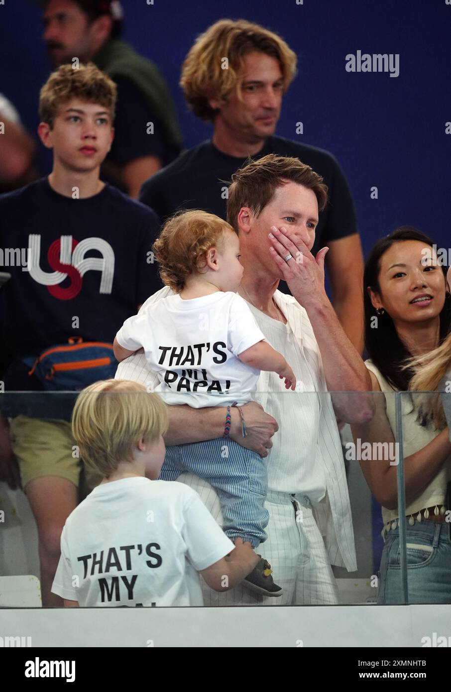 Dustin Lance Black, husband of Great Britain's Tom Daley, during the ...