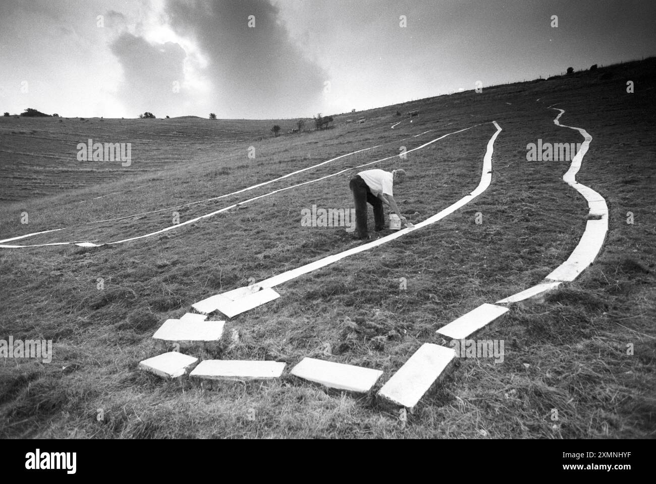 The Long Man of Wilmington 6 September 1993 Picture by Roger Bamber ...