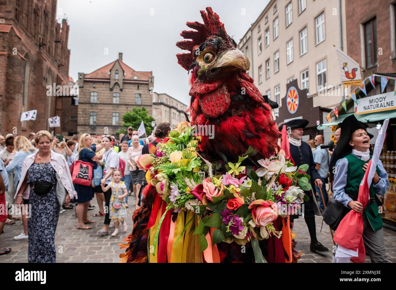 One of the symbols of the Dominican Fair is the colourful rooster that ...