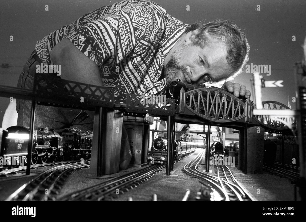 Model Trains 2 August 1991 Stock Photo - Alamy