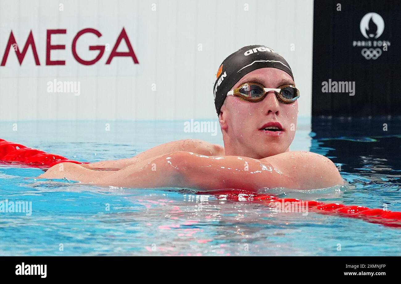 Ireland's Daniel Wiffen following the Men's 800m Freestyle at the Paris ...
