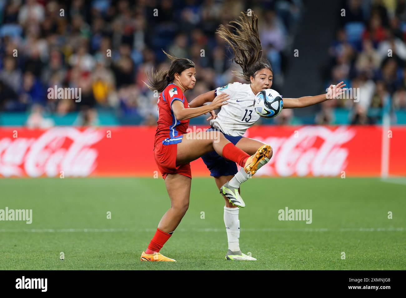 Selma BACHA (13) of France competes for the ball during the FIFA Women ...