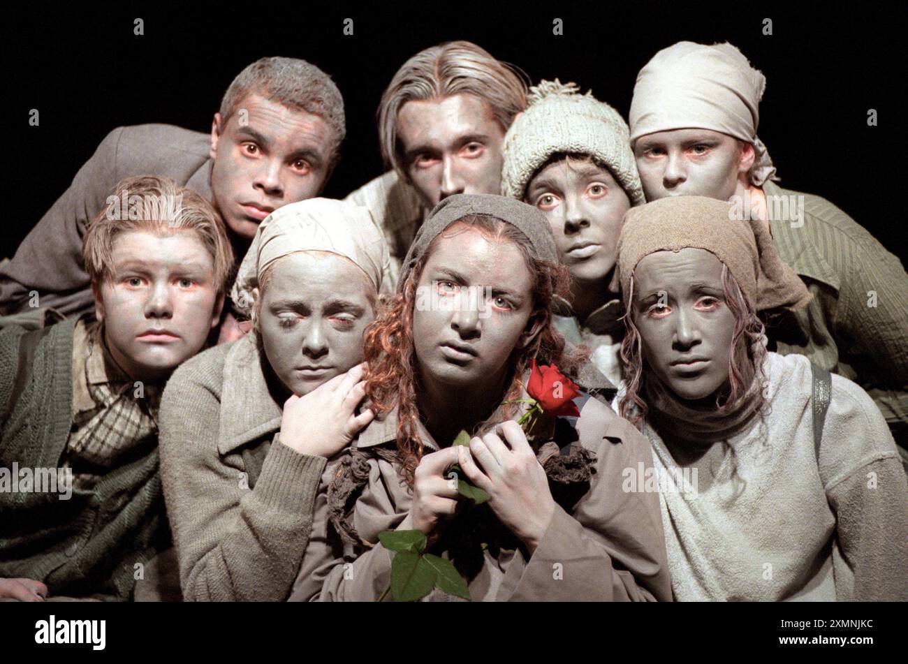 Youth Theatre gray people 24 April 1994 Picture by Roger Bamber Stock ...