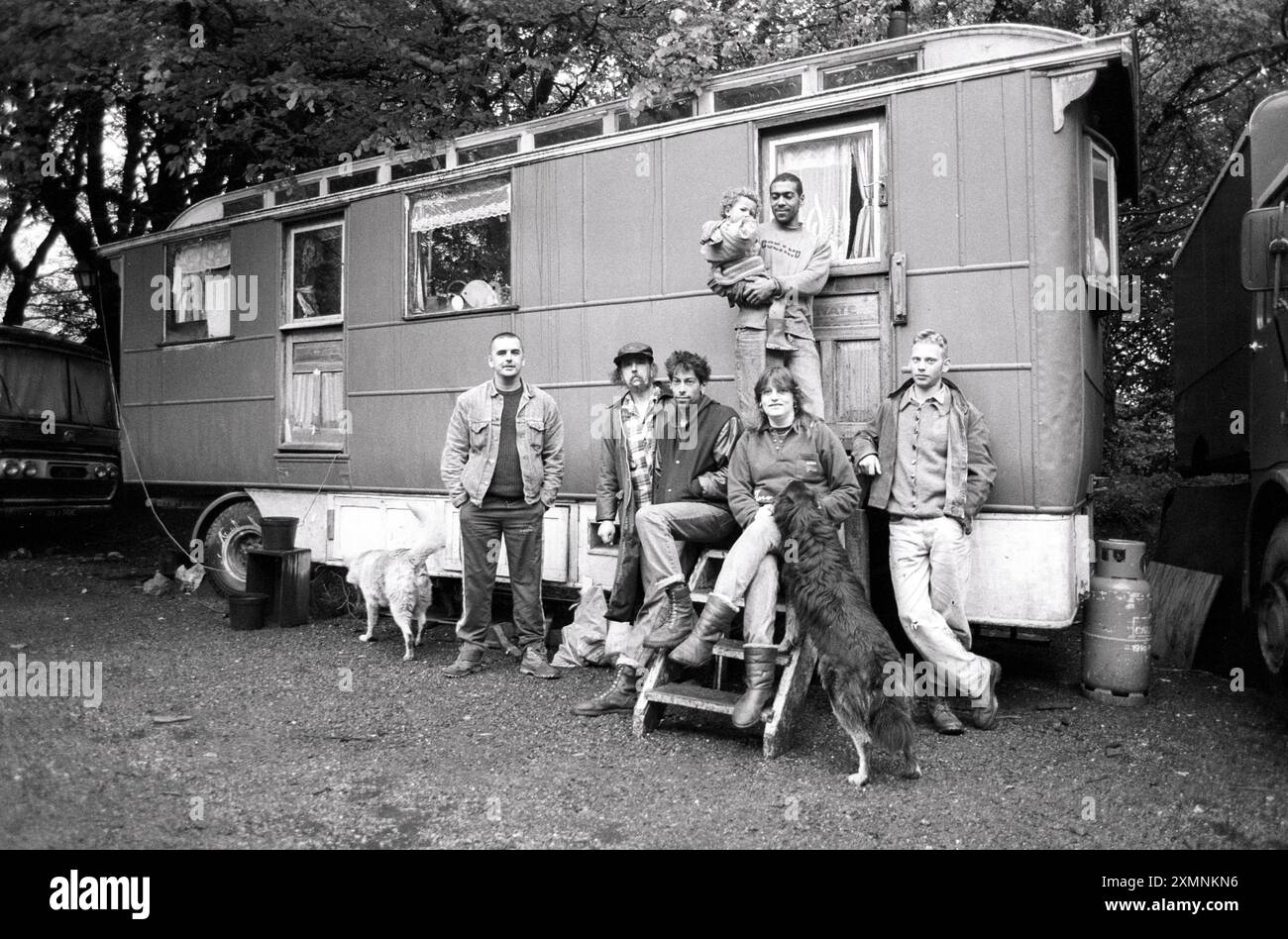 Travellers Camp 18 May 1994 Picture by Roger Bamber Stock Photo - Alamy