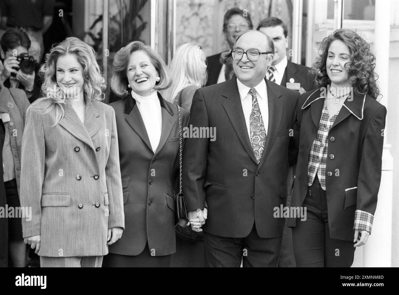 Labour Leader John Smith with his wife Elizabeth and daughters Jane ...