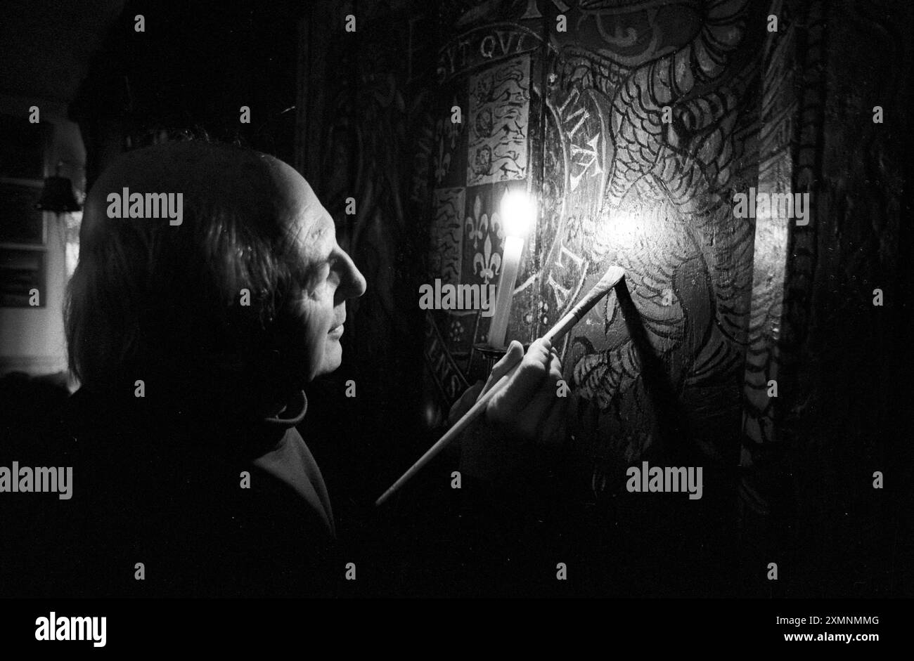 Sidmouth , Devon artist , Kenneth Gribble , sets about restoring a 500 ...