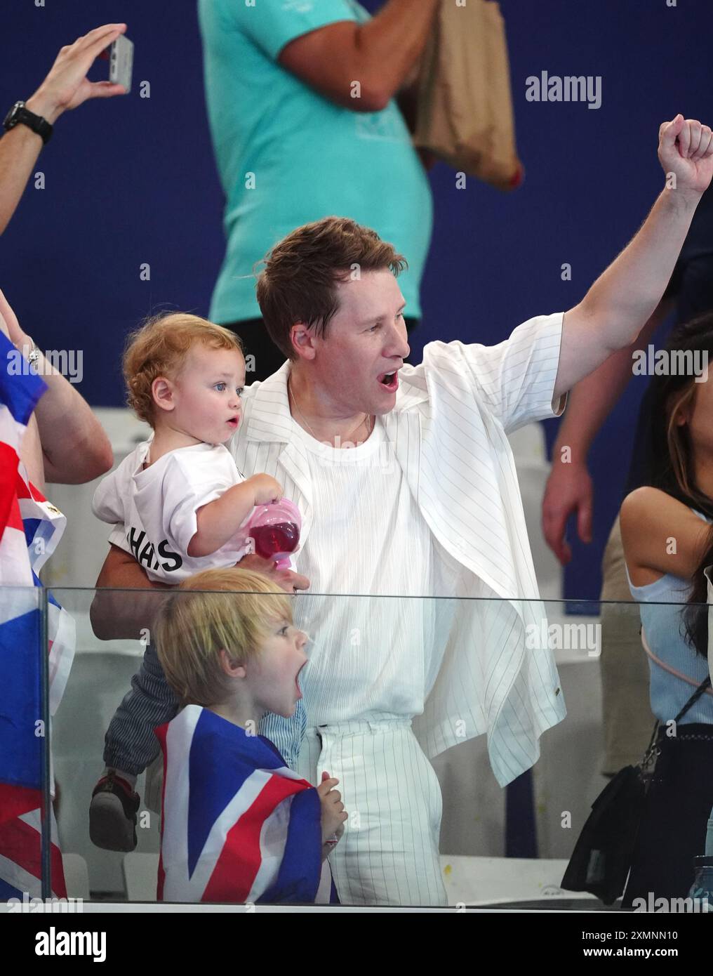 Dustin Lance Black, husband of Great Britain's Tom Daley, during the ...