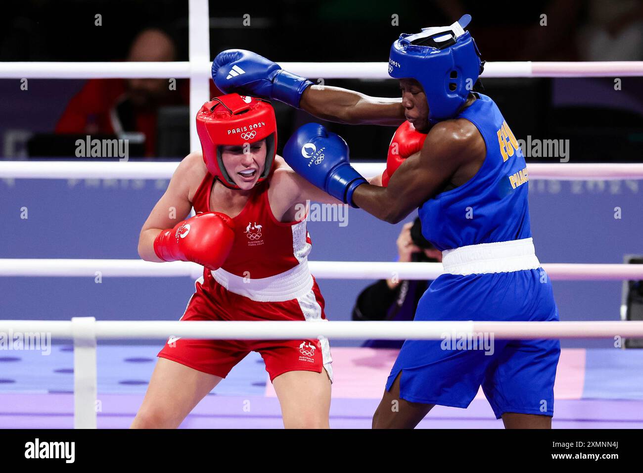 PARIS, FRANCE - JULY 29: Maria Jose Palacios Espinoza of Ecuador throws ...