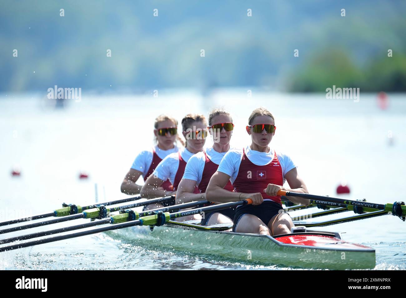 Switzerland's Fabienne Schweizer, Pascale Walker, Lisa Loetscher, Celia ...