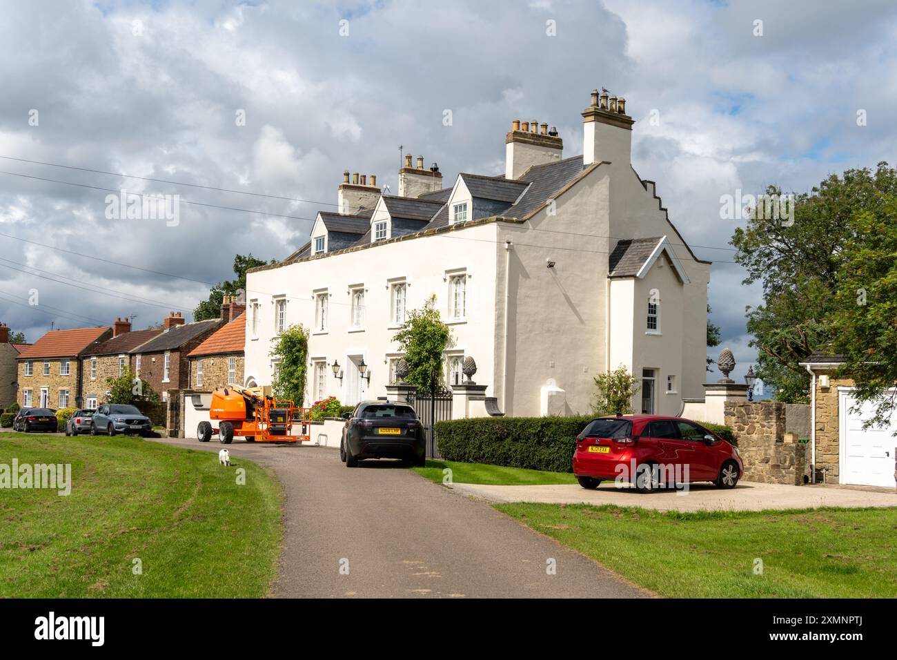 Tudhoe Village, Spennymoor, County Durham, UK. Tudhoe House, a former ...