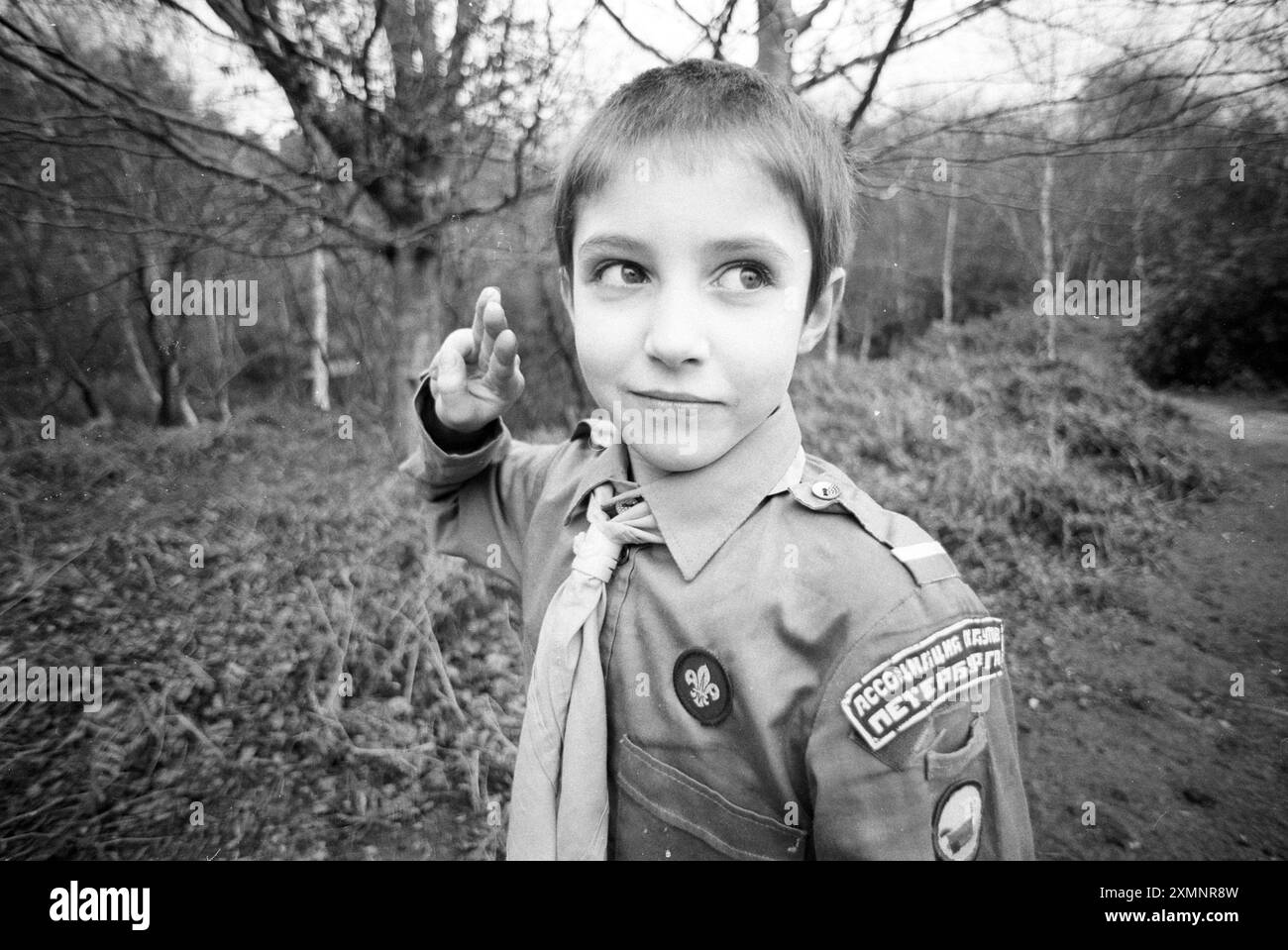 Russian Scouts 25 February 1994 Picture by Roger Bamber Stock Photo - Alamy