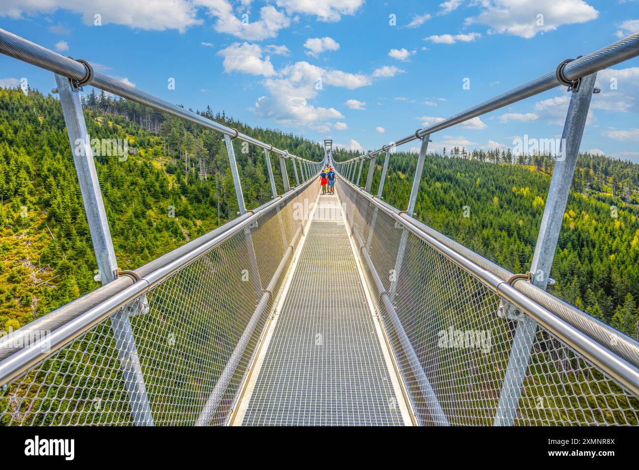 The Sky Bridge 721 is the worlds longest suspension footbridge in Dolni Morava Resort, Czechia ...
