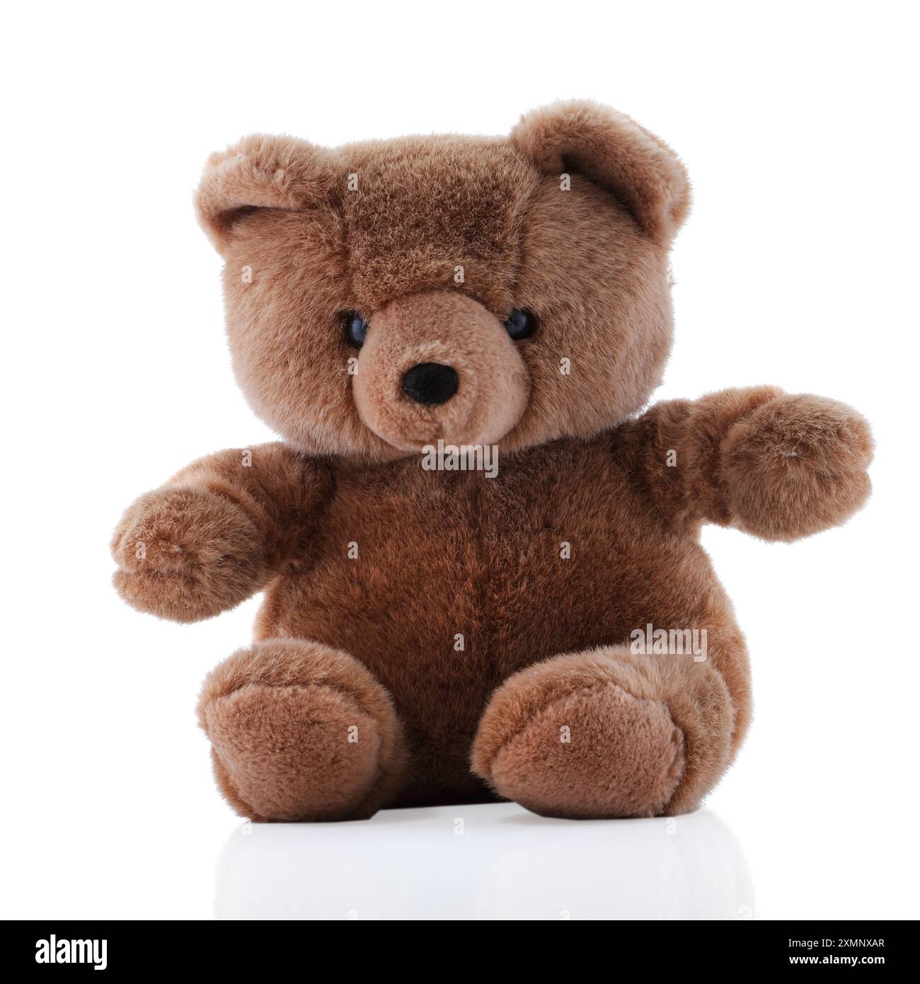 Cute Teddy Bear sitting down Stock Photo - Alamy