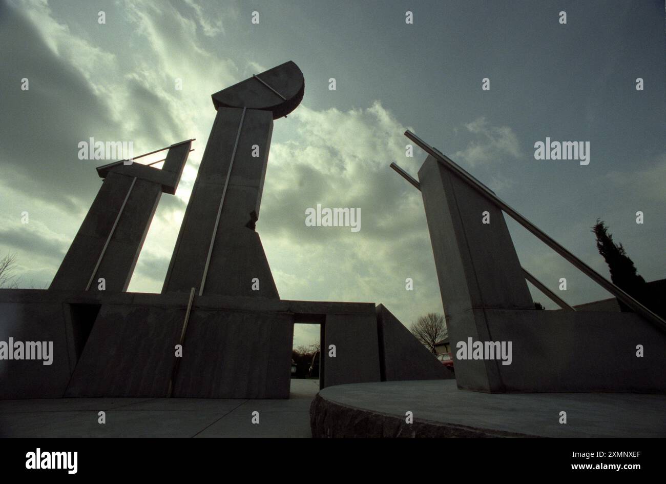 The sculpture " Broken Symmetry " by Michael Kenny which was erected in ...