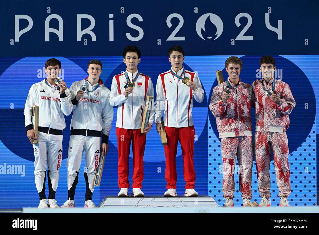 Paris, France. 29th July, 2024. Olympic Games, Paris 2024, water diving ...