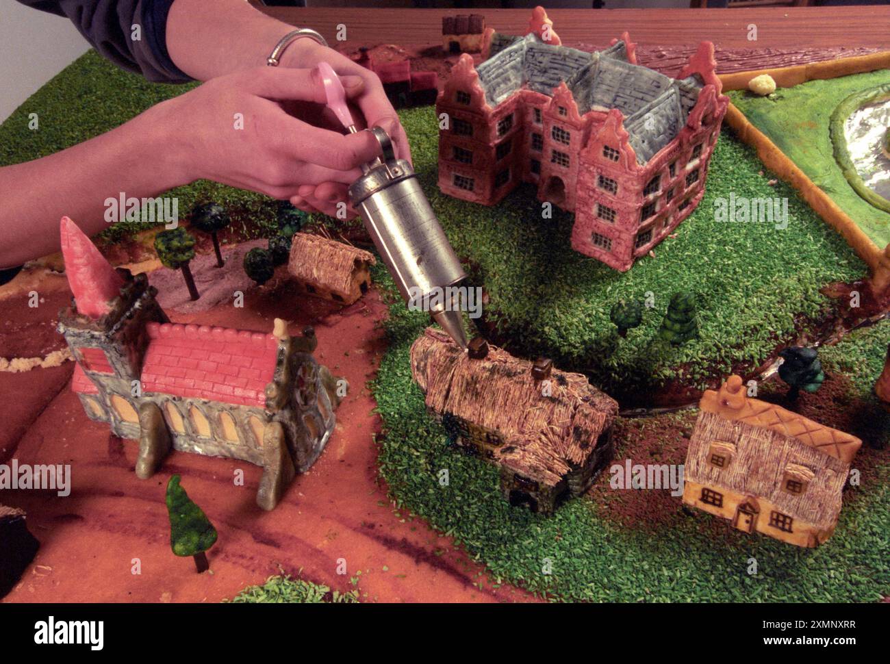 Edible Model Village 12 November 1996 Picture by Roger Bamber Stock ...