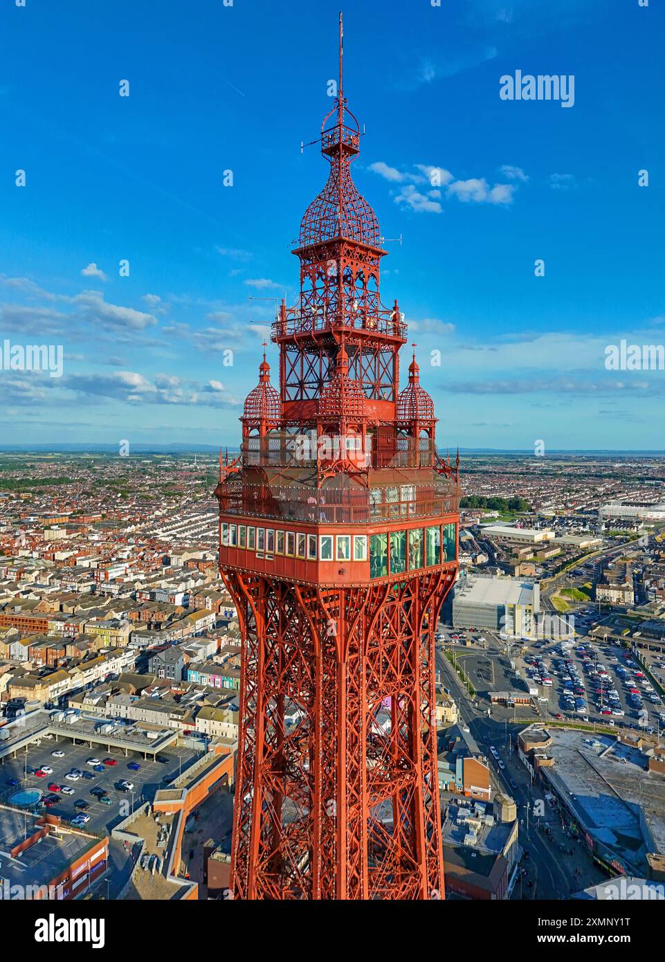 Aerial Image of Blackpool Tower along the Fylde Coast, Lancashire ...
