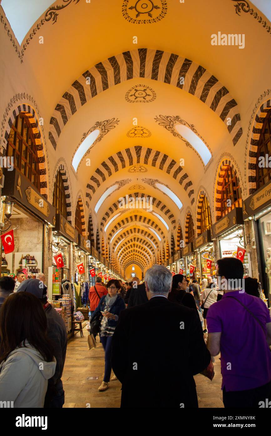 Grand Bazaar, Turkey, one of the largest and oldest covered market in ...