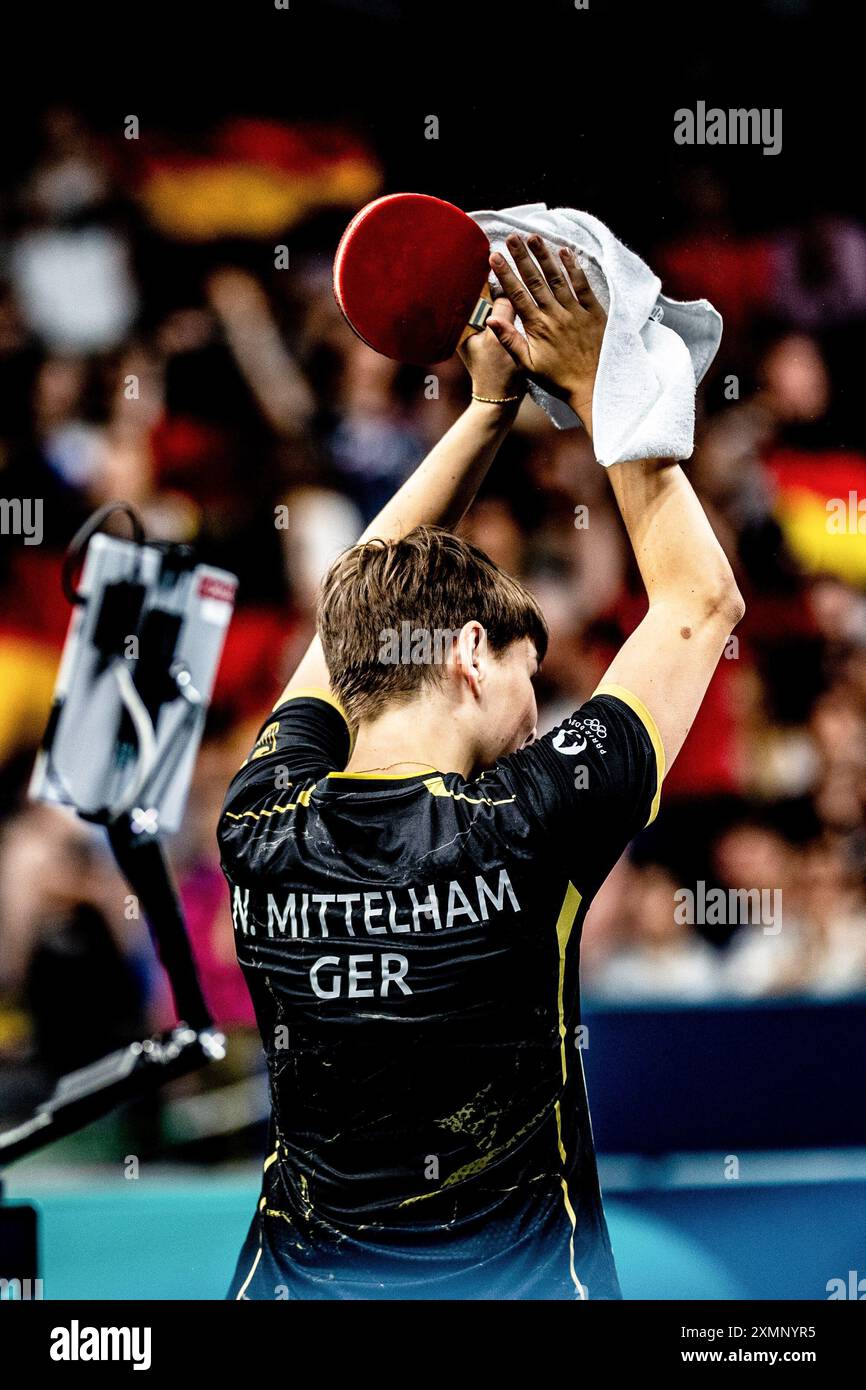Nina Mittelham Tischtennis, Olympische Spiele Paris 2024 am 29. 07 ...