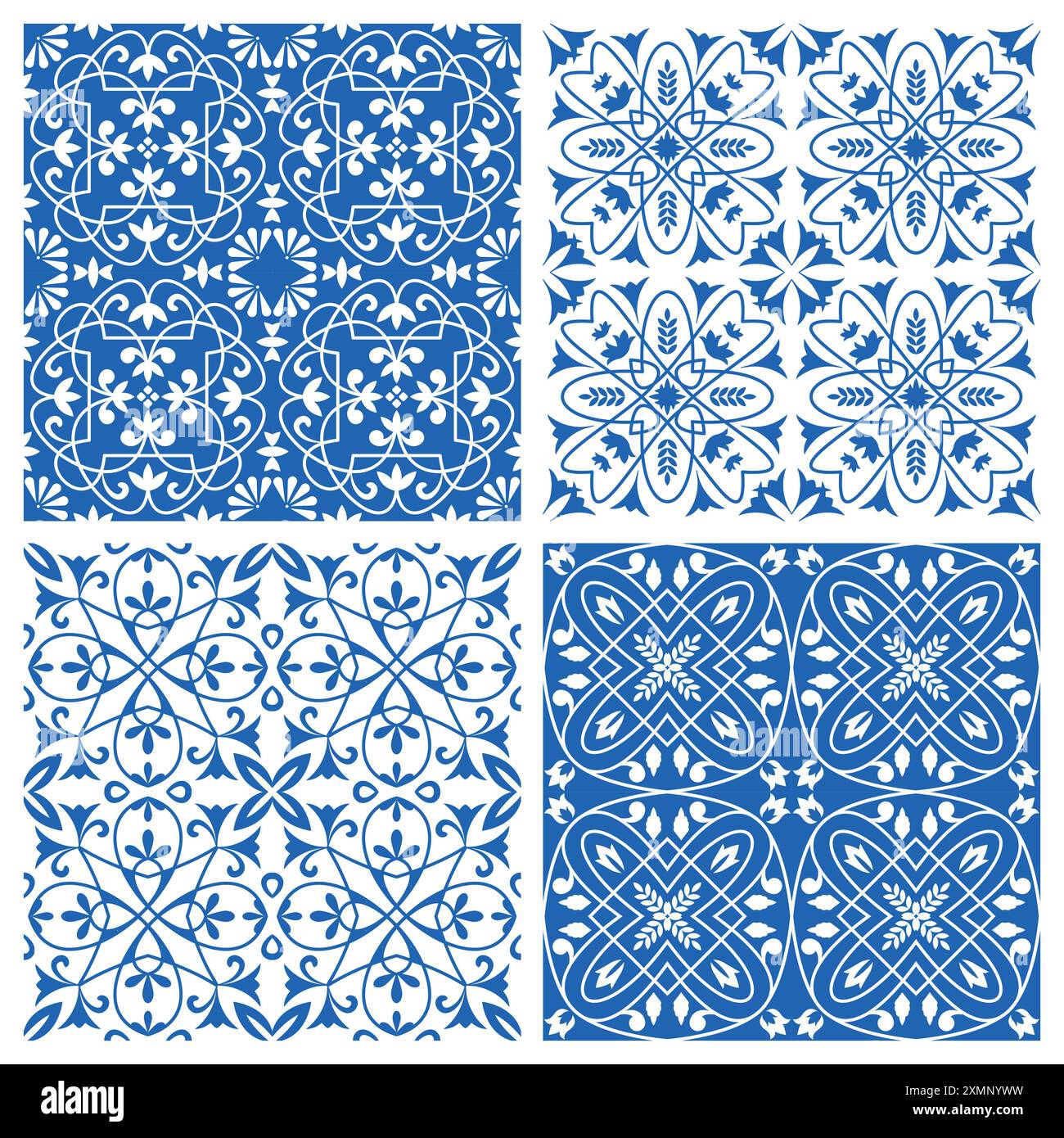Indigo blue tiles Cut Out Stock Images & Pictures - Alamy