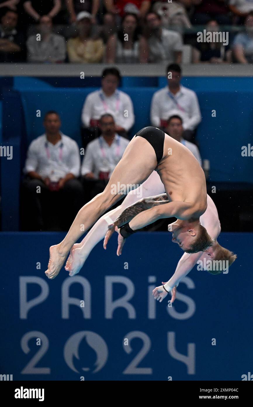 Paris, France. 29th July, 2024. Olympic Games, Paris 2024, water diving ...