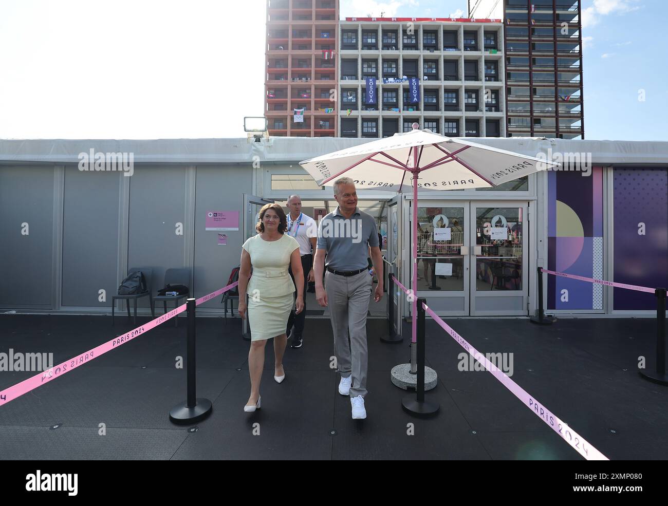 Paris, France. 29th July, 2024. Lithuania's President Gitanas Nauseda ...