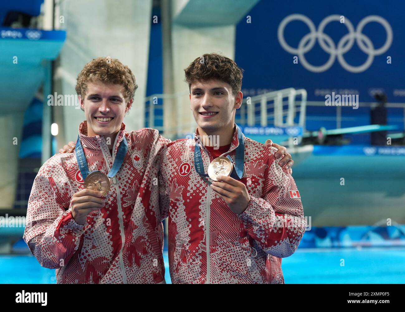 Paris, France. 29th July, 2024. Canada's Nathan Zsombor-Murray, right ...