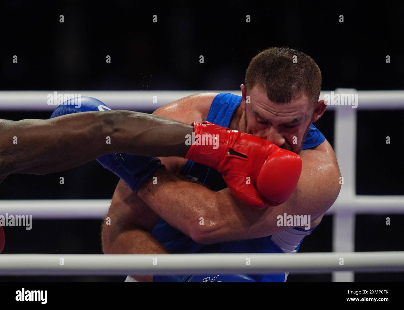 North Paris Arena, Paris, France. 29th July, 2024. Nelvie Raman Tiafack (Germany) and Mahammad ...