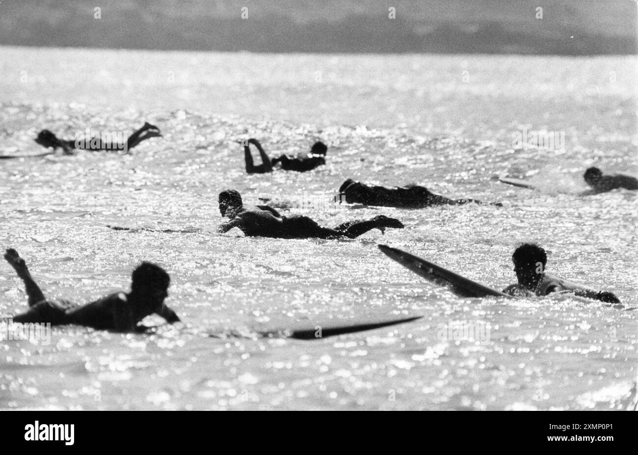 Waiting for a wave are these contestents in Britain's first ever ...