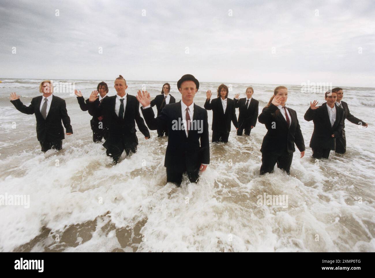 Performer and choreographer Charlie Morrisey in the bowler hat, with ...