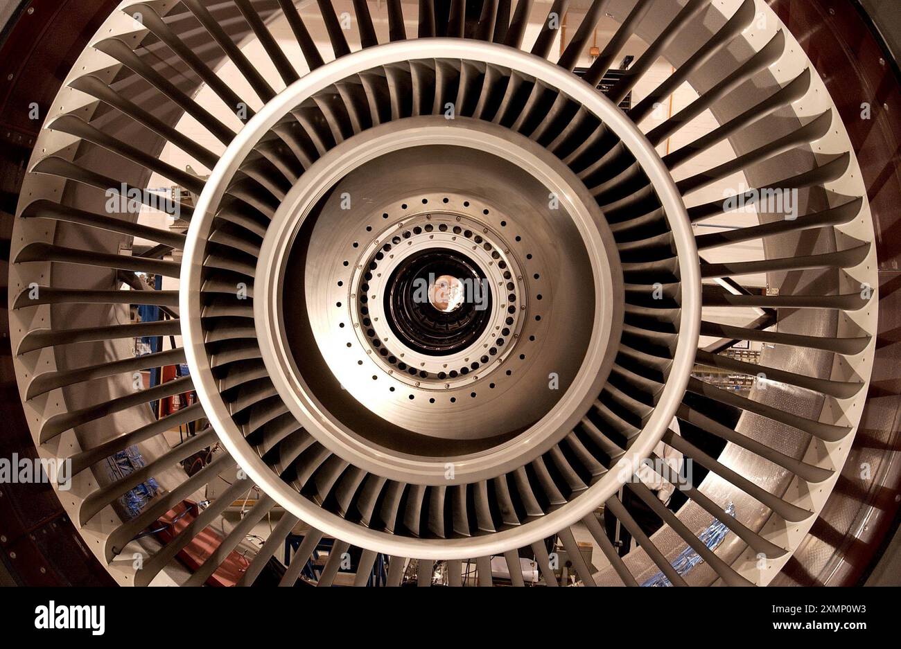 Picture by Roger Bamber: 3 February 2002: Rolls Royce, PLC, New Engine ...