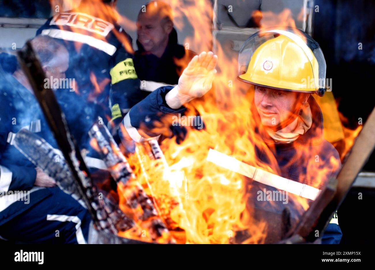 Picture by Roger Bamber:26 November 2002 Playing with Fire ...