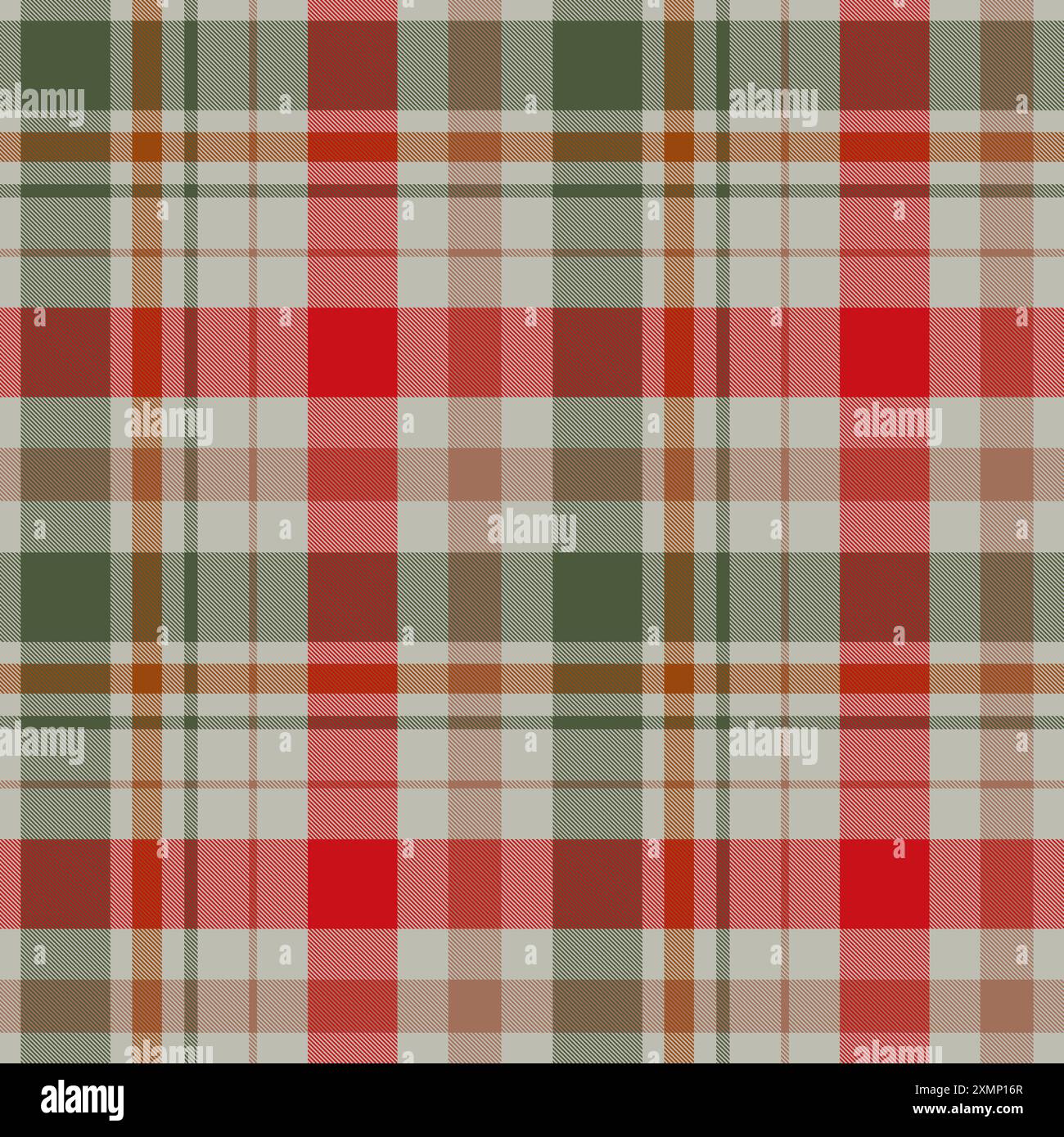 Green and red plaid seamless pattern. Checkered texture for fabric ...