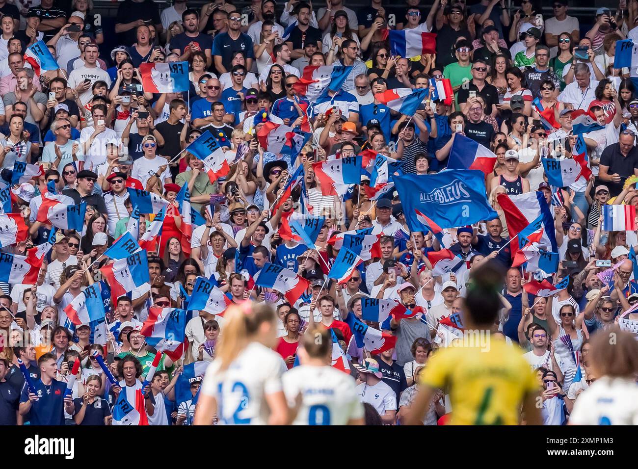 Paris, Ile de France, France. 28th July, 2024. Team France (FRA) walks ...