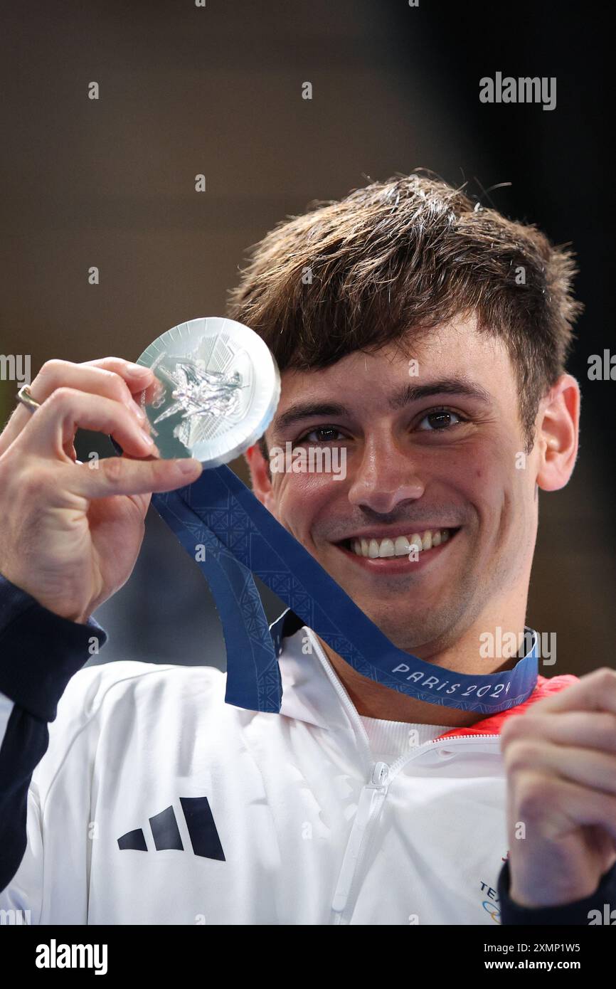 PARIS, FRANCE. 29th July, 2024. Silver Medalist Tom Daley of Team Great ...