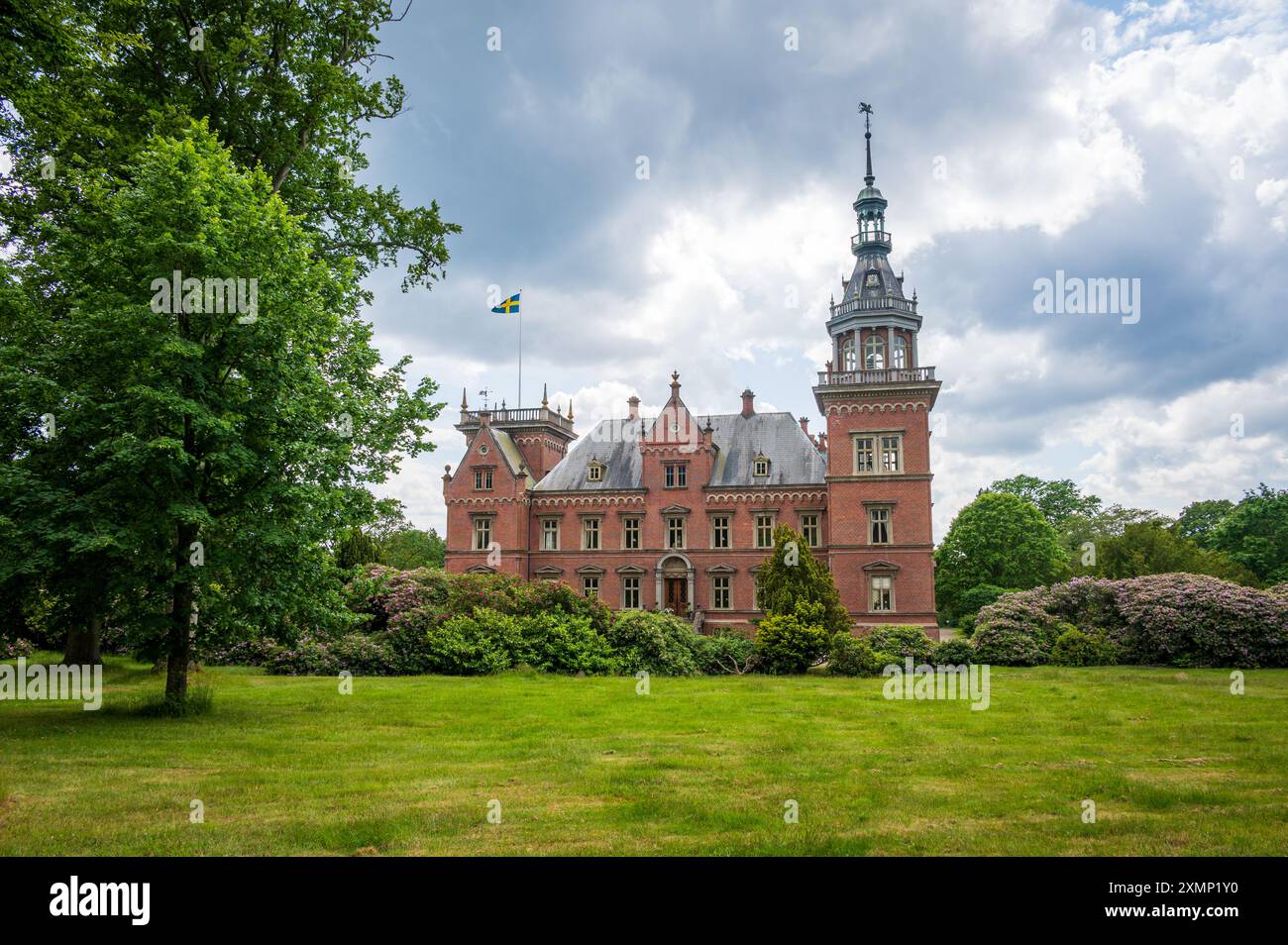 The castle of Kulla Gunnarstorp outside Helsingborg Sweden on summer ...