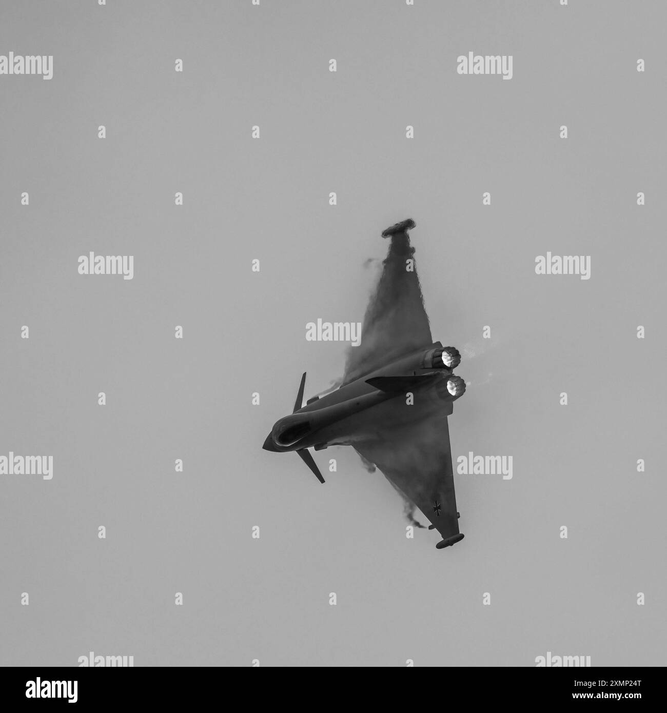 Wingtip Vortices form on a Eurofighter Typhoon during its display at ...