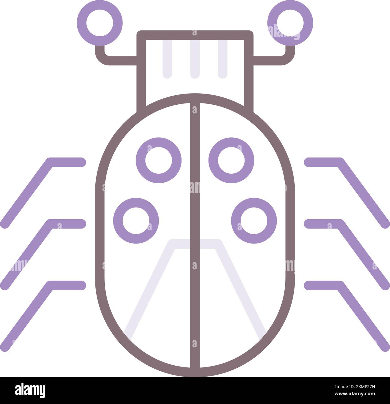 Network optimization bug illustration Stock Vector Images - Alamy