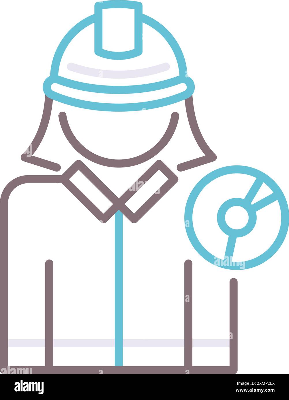 Computer engineer line icon Stock Vector Images - Alamy