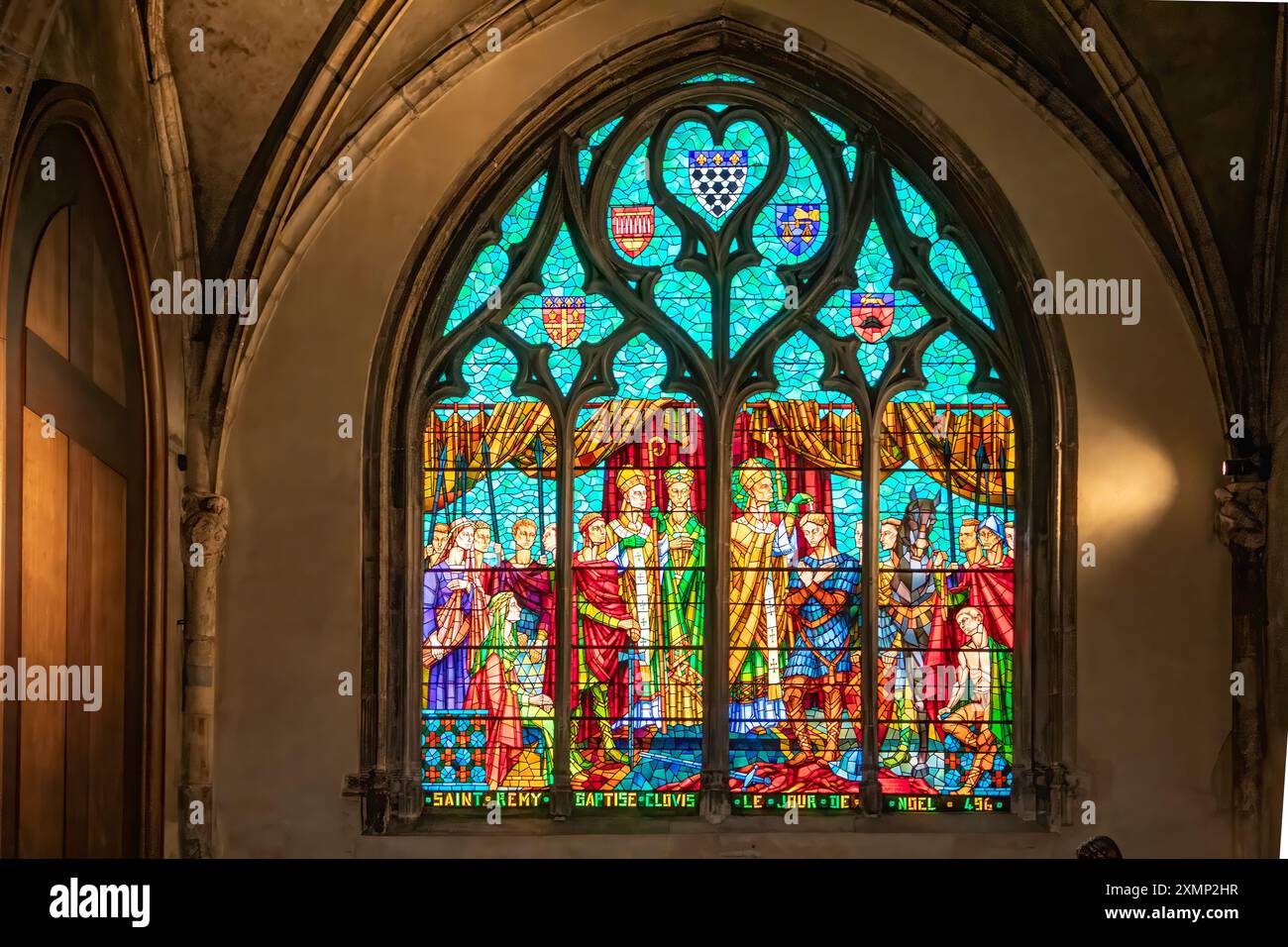 Stained Glass Windows, Eglise Saint-Bonaventure, Lyon, Rhone, France ...