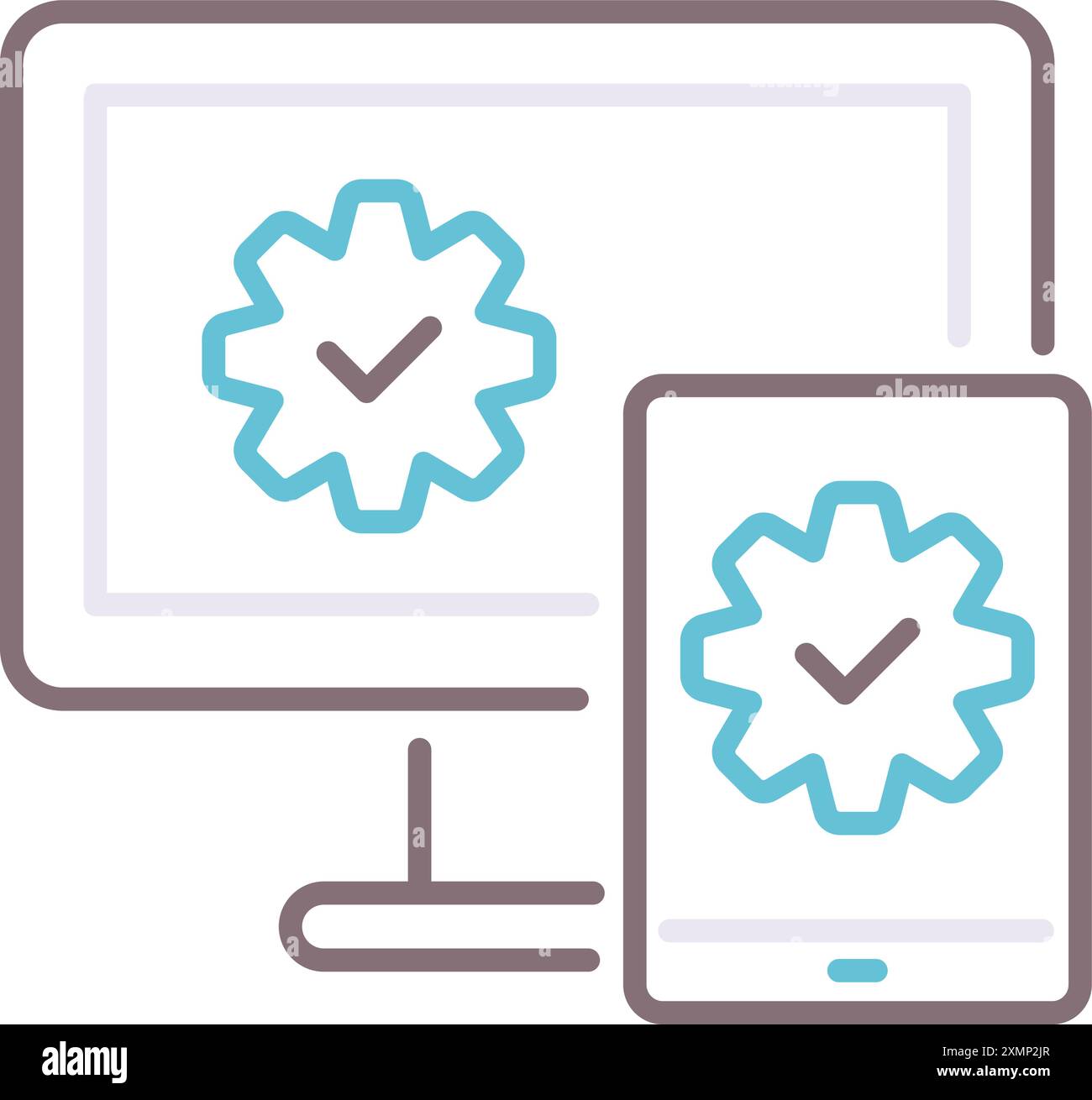 Responsive design icon line Stock Vector Images - Alamy